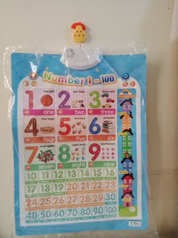 Talking Wall Chart for Numbers, Alphabet and Animals – Elect Baby Store